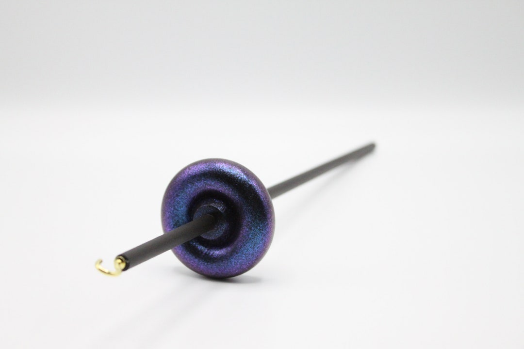 Electric Night Sparkle Drop Spindle - Red Violet Blue Shifting Colors ...