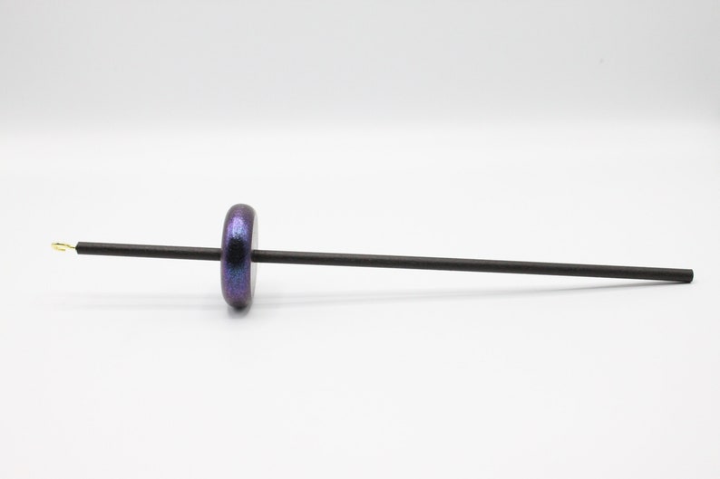 Electric Night Sparkle Drop Spindle - Red Violet Blue Shifting Colors ...