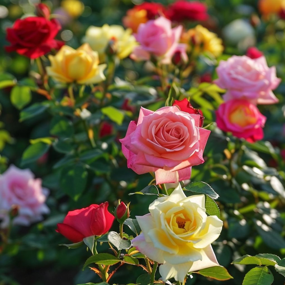 Mixed Color Rose Seeds – Gorgeous Multi-colored Blooms, Easy-to-grow ...