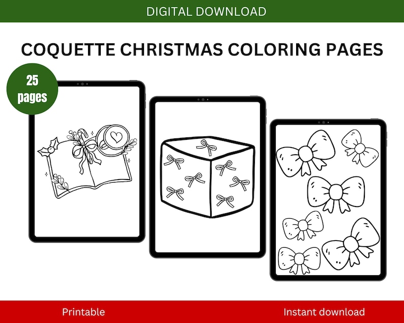 25 Coquette Christmas Coloring Pages Christmas Family Activities ...