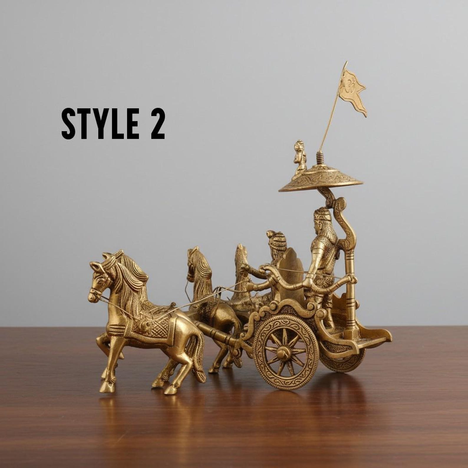 Brass Chariot Statue – Surya Rath / Arjun Rath Handcrafted Temple ...