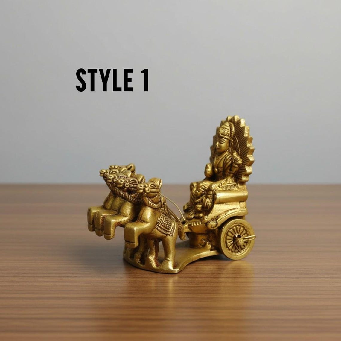 Brass Chariot Statue – Surya Rath / Arjun Rath Handcrafted Temple ...