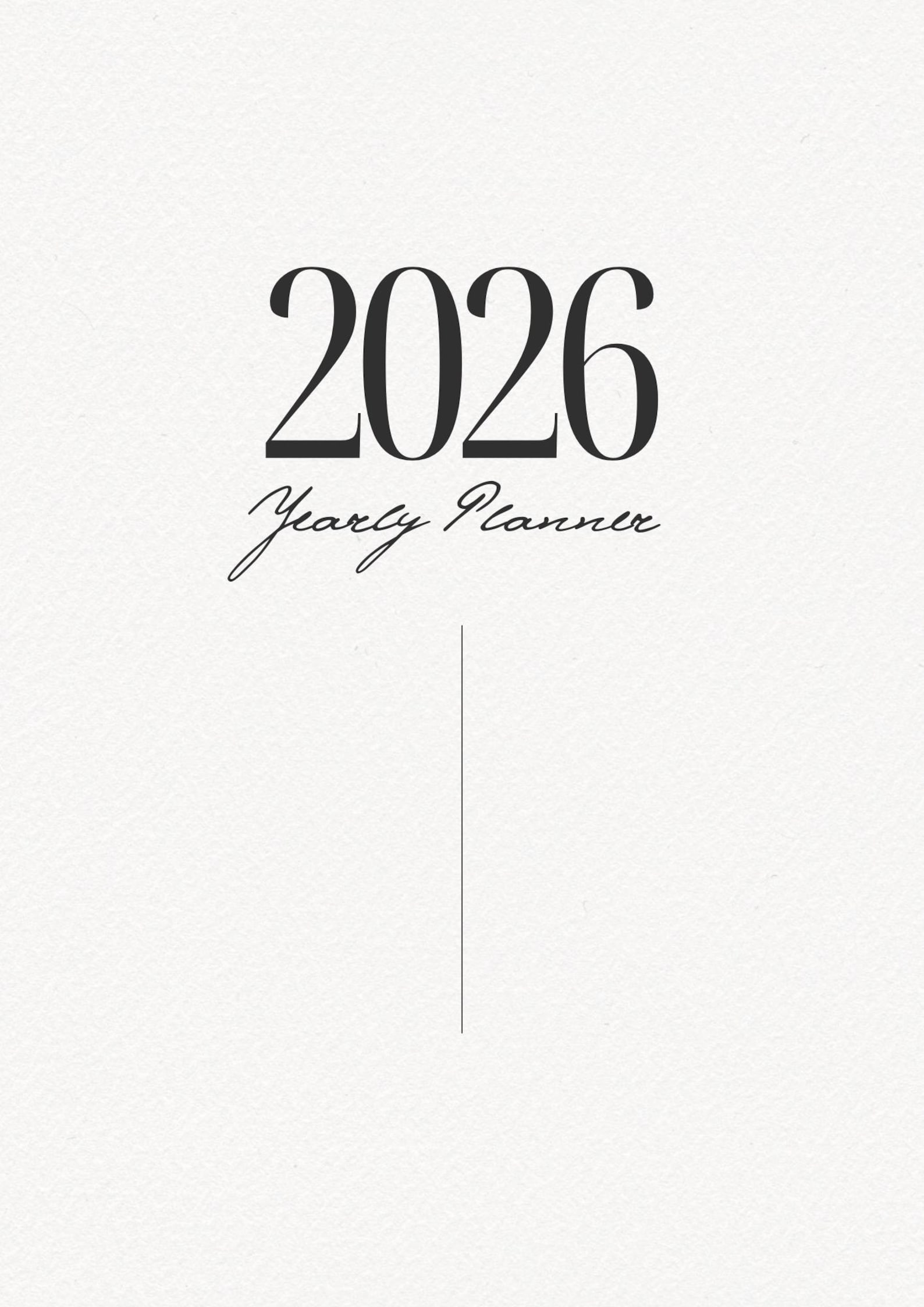 Minimalist 2026 Calendar Yearly Planner – 30-page Digital Planner PDF ...