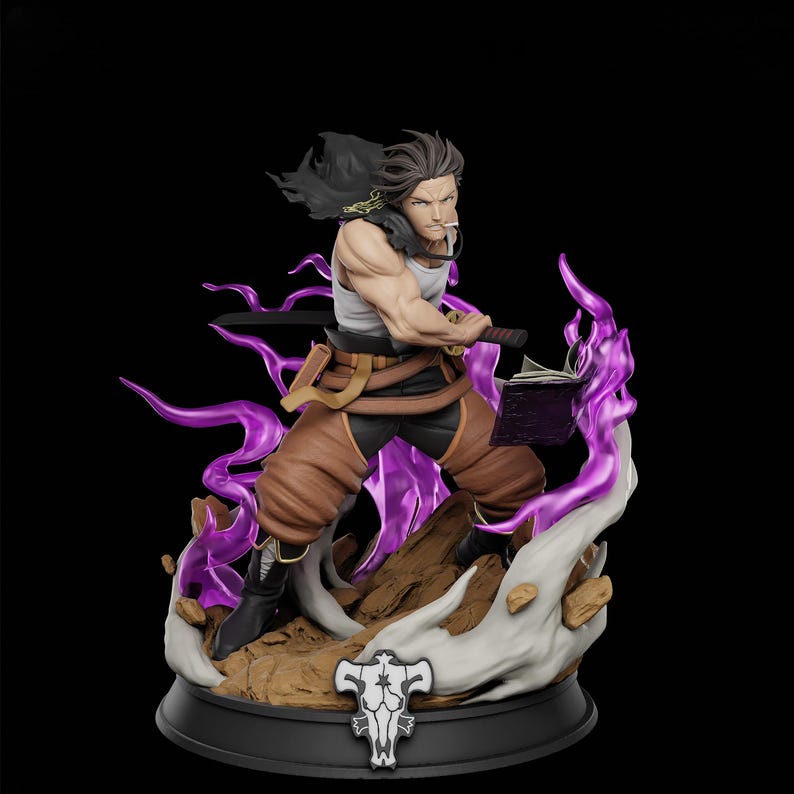 Yami Sukehiro 1/6 Scale Statue STL – Black Clover Anime 3D Print Model ...
