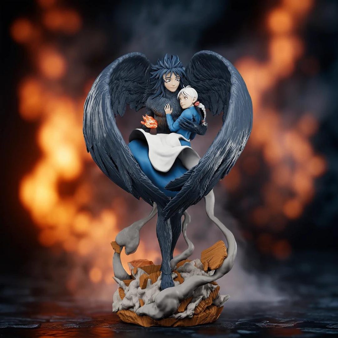 Howl’s Moving Castle – Howl and Sophie | Magic Flight STL Diorama ...