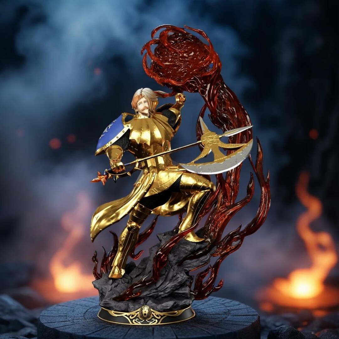 The Seven Deadly Sins – Escanor | Sunshine Form STL Statue | Anime 3D ...