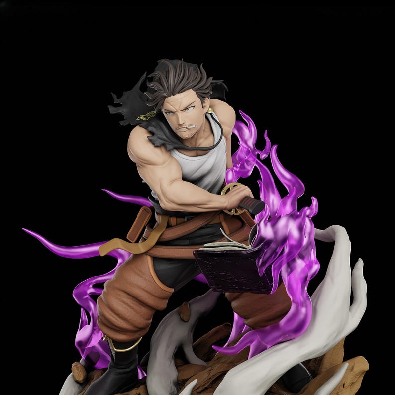Yami Sukehiro 1/6 Scale Statue STL – Black Clover Anime 3D Print Model ...