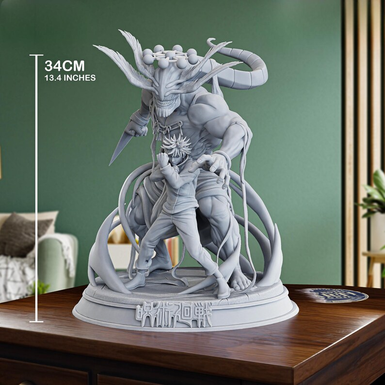 Jujutsu Kaisen – Fushiguro Mahoraga | Shikigami Beast STL Statue ...