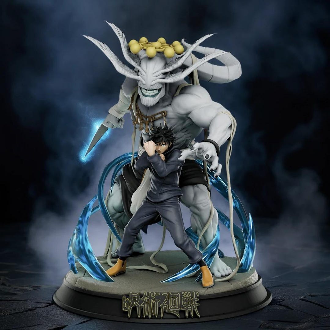 Jujutsu Kaisen – Fushiguro Mahoraga | Shikigami Beast STL Statue ...