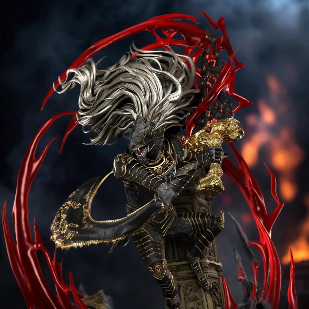Abyssal Wolf Saint STL | 3D Print File, Shadow Guardian - Etsy Australia