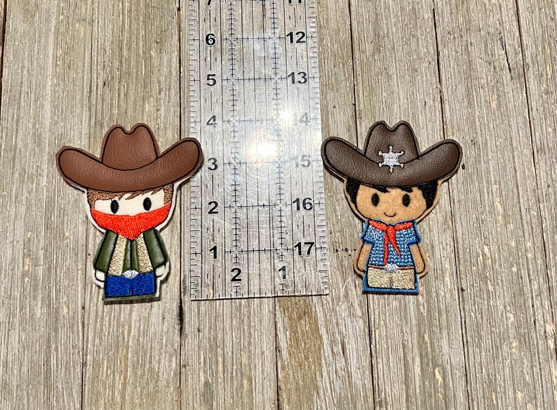 Wild West Finger Puppet Set, Cowboy Finger Puppet Set - Etsy