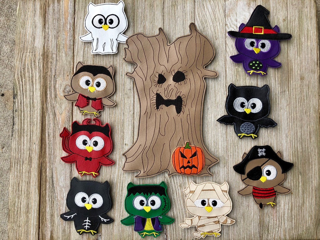 Halloween Owl Finger Puppets, Quiet Time Play, Teacher Gift - Etsy