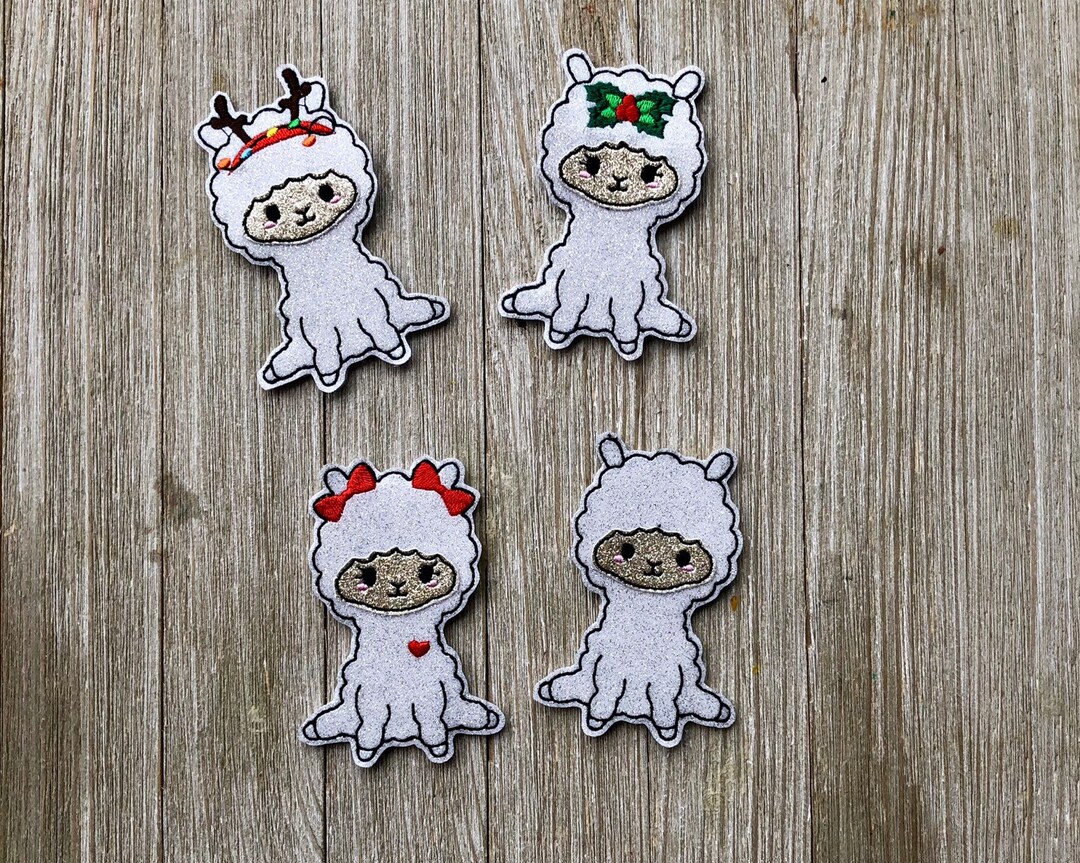 Sparkly Christmas Llama Finger Puppets - Etsy