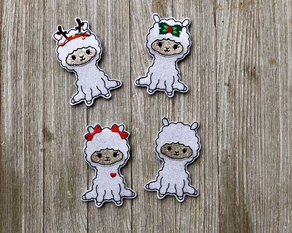 Sparkly Christmas Llama Finger Puppets | Etsy