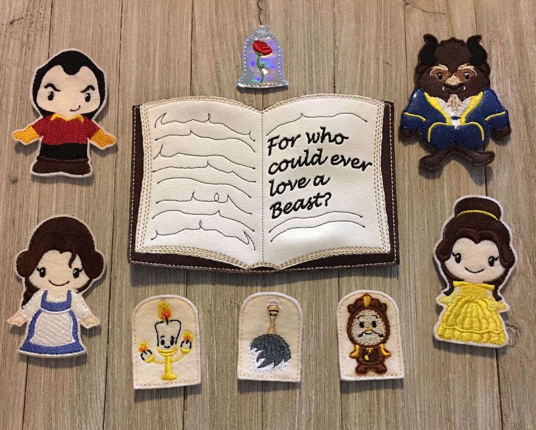 Beast and Friends Finger Puppet Set - Etsy