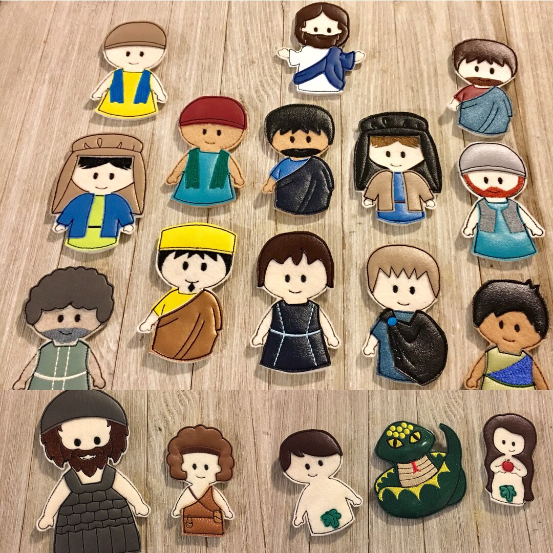 Bible Story Finger Puppet Bundle. Jesus and Disciples, David and ...