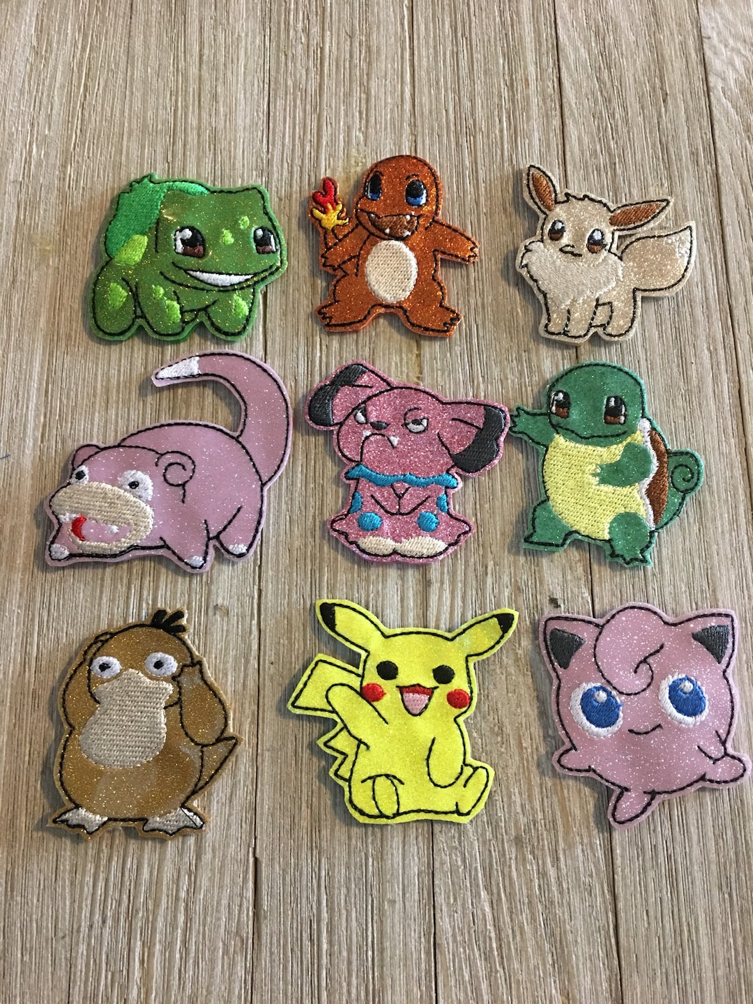 Pokemon Inspired Sparkly Finger Puppets / Pokemon Birthday - Etsy