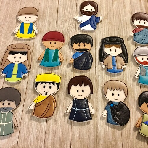 Bible Story Finger Puppet Bundle. Jesus and Disciples David - Etsy