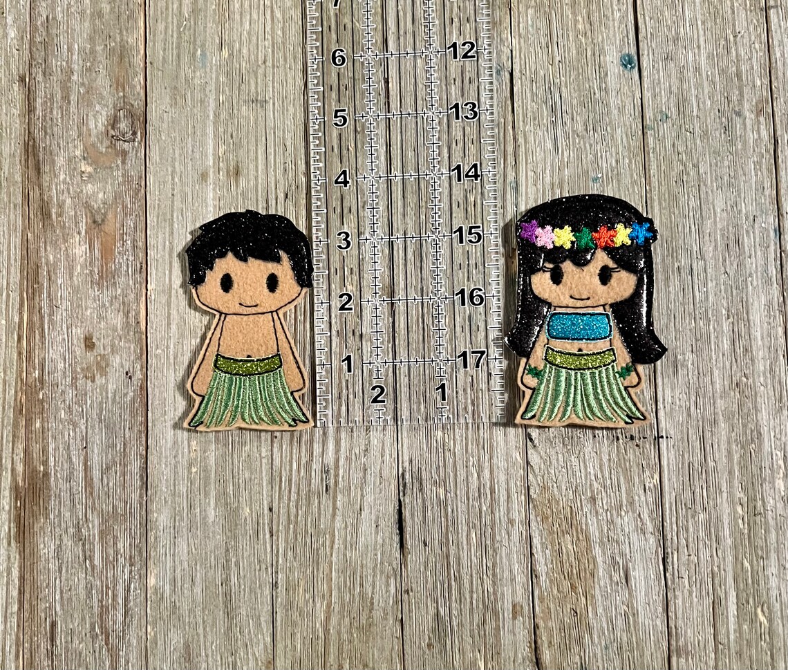 Hawaiian Finger Puppet Set Tropical Friends Finger Puppet Set - Etsy