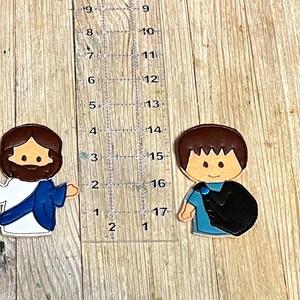 Jesus and His 12 Disciples Finger Puppets Darker Complexion. Bible ...