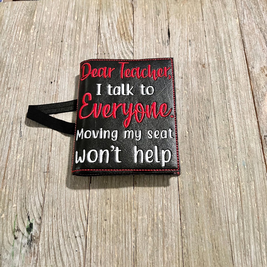 Dear Teacher Notebook Cover, Funny Gifts, Humorous Notebook Cover - Etsy