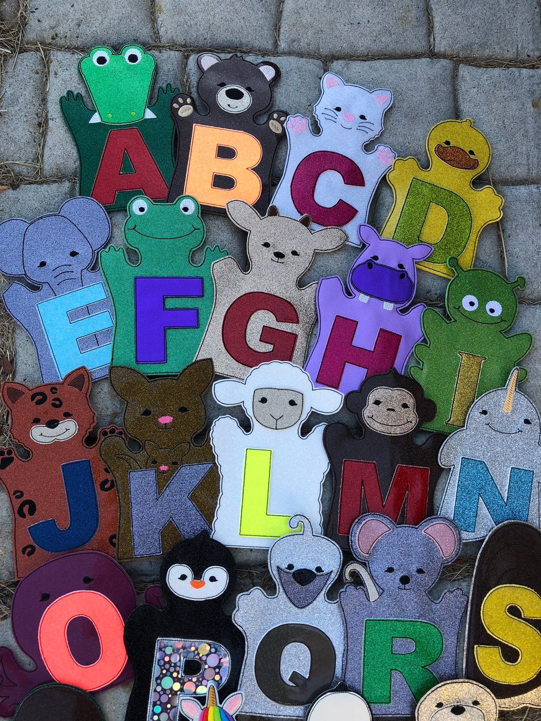 Alphabet Hand Puppets, Sparkly Hand Puppet Fun, Preschool Learning ...