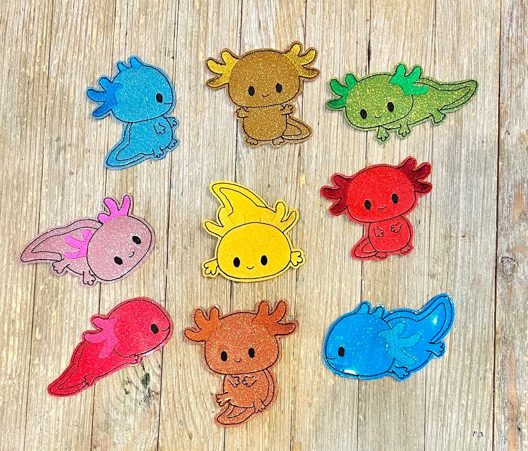 Axolotl Finger Puppet Set, Sparkly Axolotl Friends - Etsy