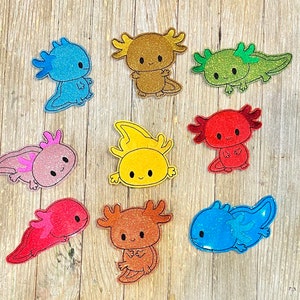 Axolotl Finger Puppet Set, Sparkly Axolotl Friends - Etsy