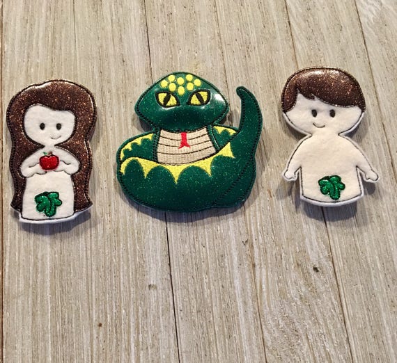 Adam and Eve Finger Puppets | Etsy