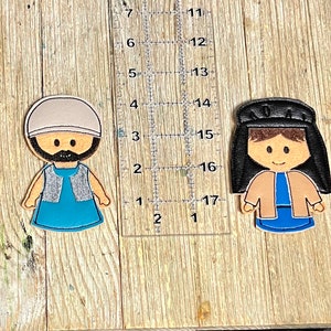 Jesus and His 12 Disciples Finger Puppets Darker Complexion. Bible ...