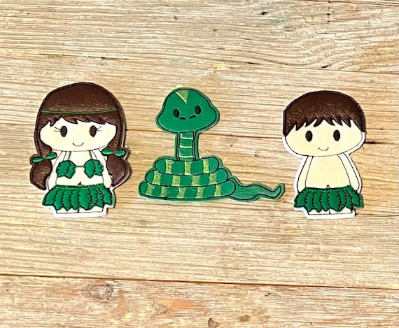 Adam and Eve Finger Puppets | Etsy
