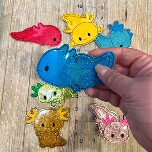 Axolotl Finger Puppet Set, Sparkly Axolotl Friends - Etsy