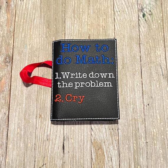 How to Do Math Notebook Cover Funny Gifts Humorous Notebook | Etsy