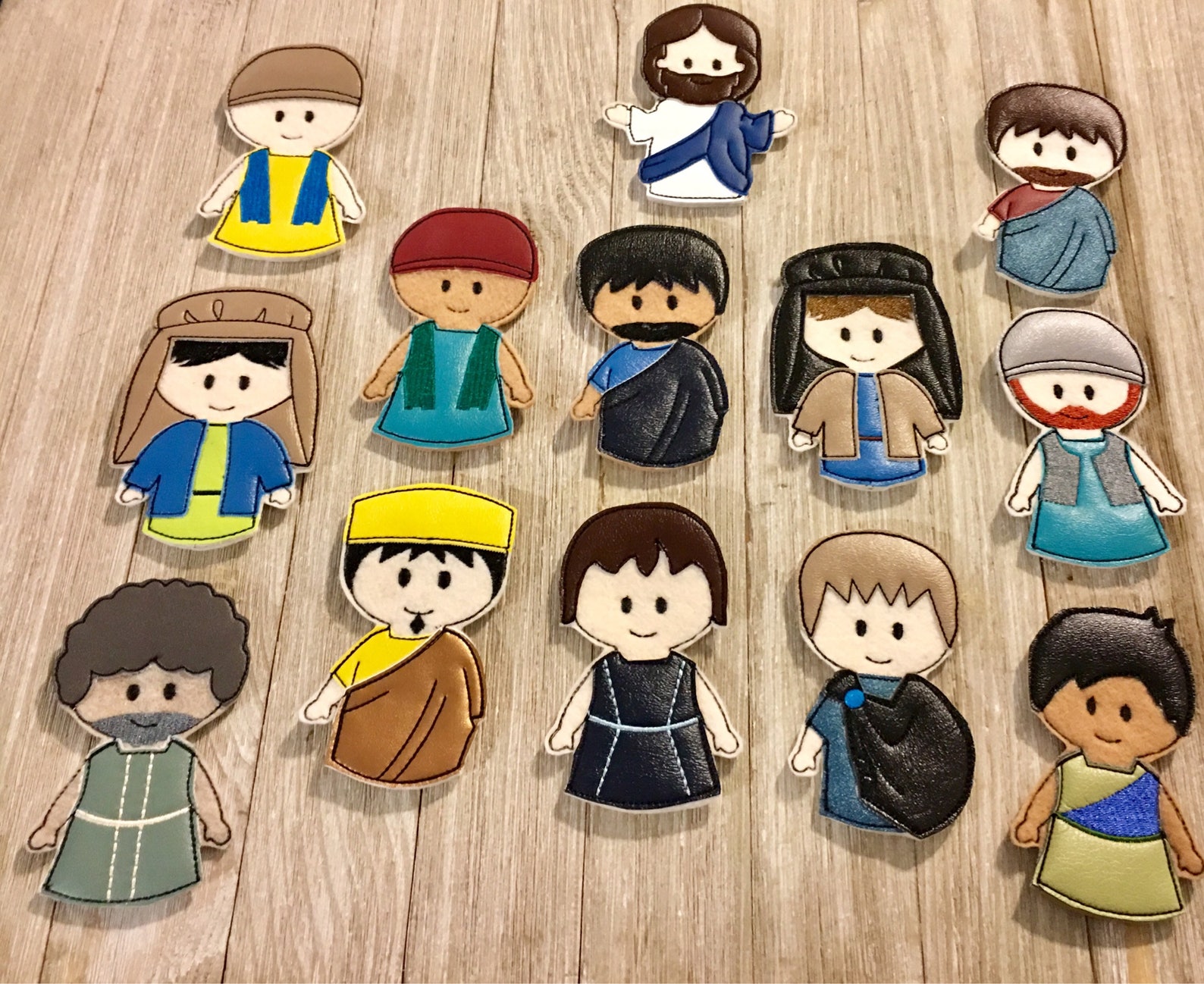 Bible Story Finger Puppet Bundle. Jesus and Disciples David - Etsy
