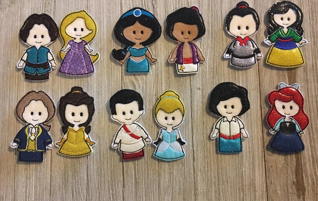 Princess and Prince Finger Puppet Set**perfect Birthday Gift** - Etsy