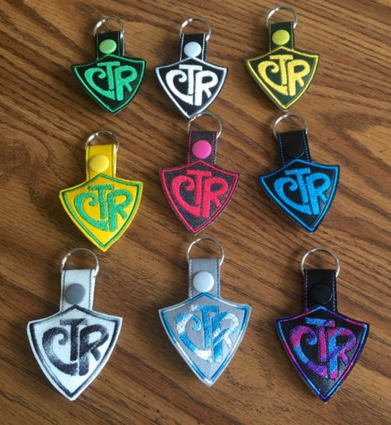 Set of 10 CTR Keyfobs Random Mix of Colorsrtsperfect | Etsy
