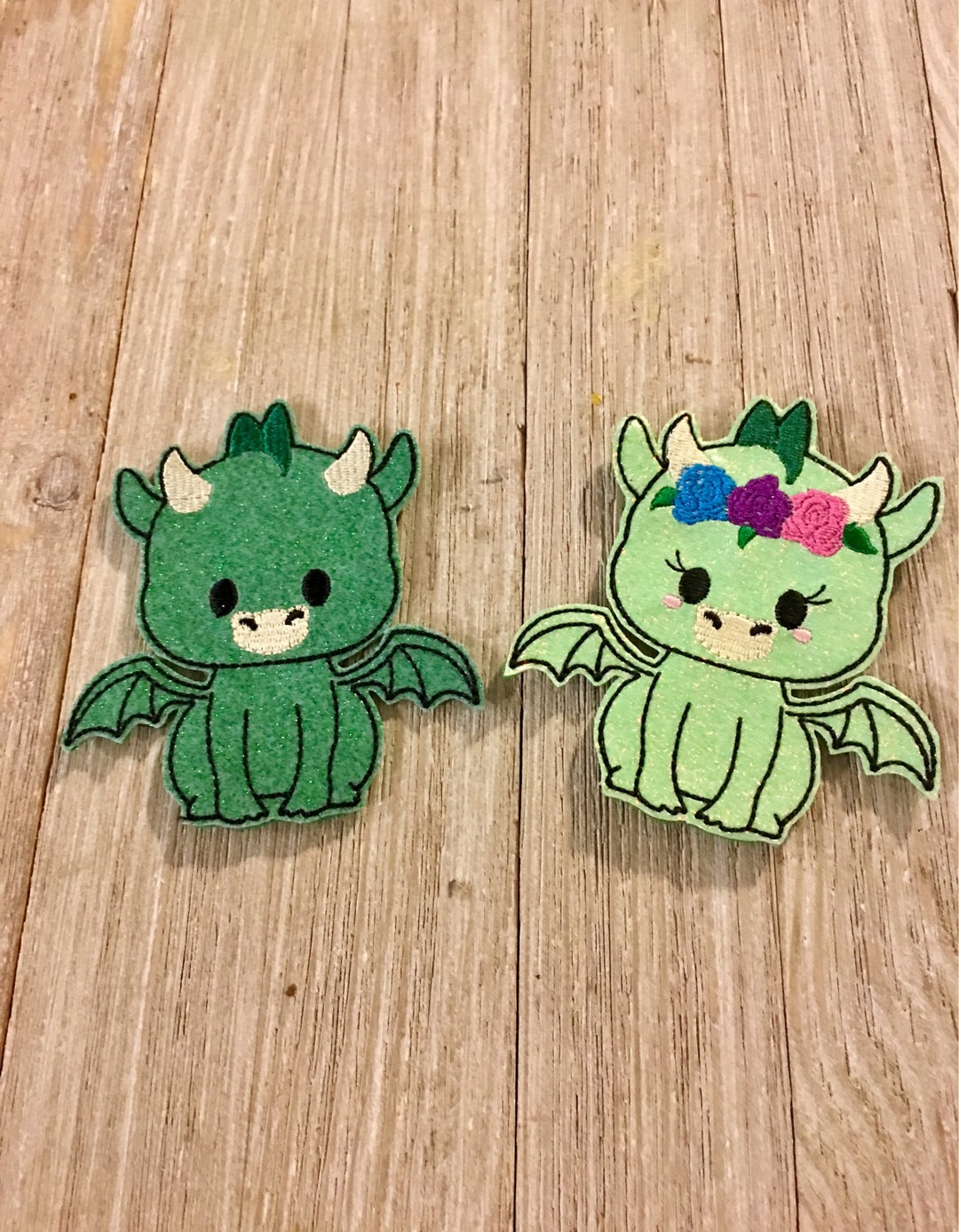 Sparkly Dragon Finger Puppet Pair - Etsy