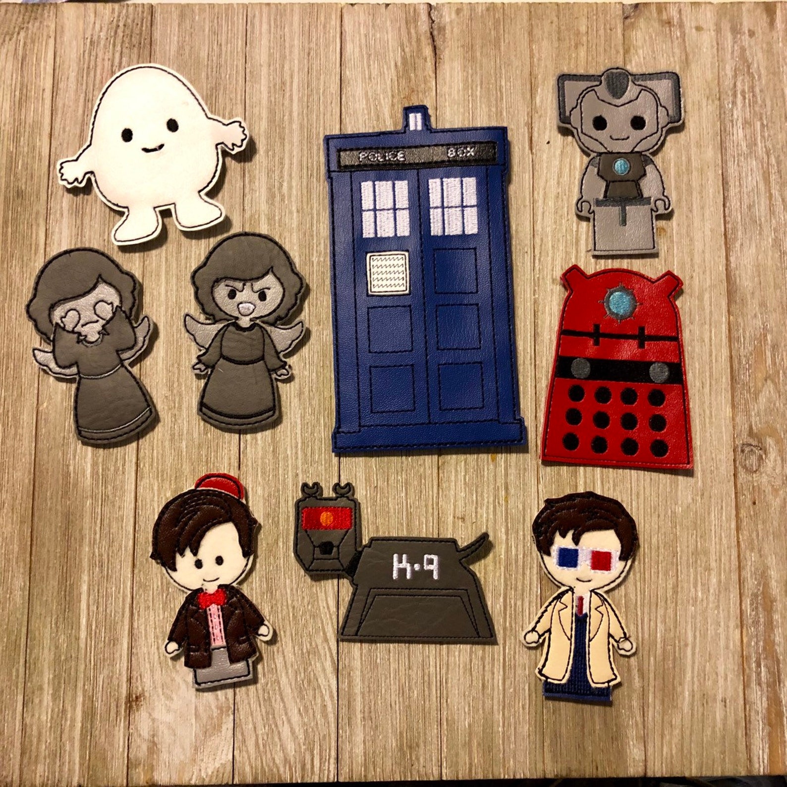 Dr Who Inspired Finger Puppet Set - Etsy