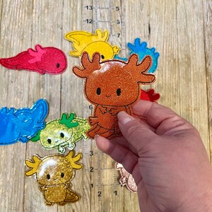 Axolotl Finger Puppet Set, Sparkly Axolotl Friends - Etsy