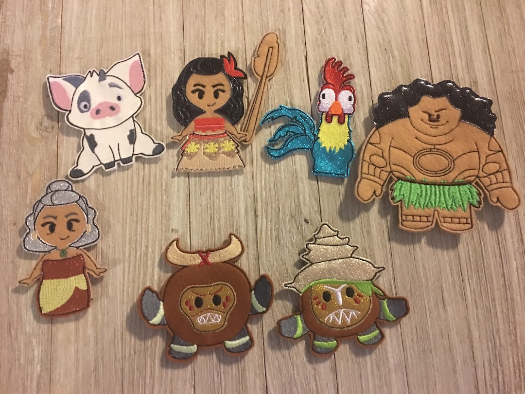 Hawaiian Friends Finger Puppet Set - Etsy