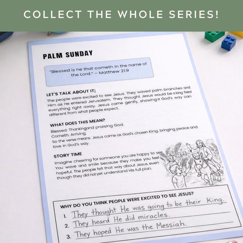 Kids Bible Study Worksheet | Jesus Crucified, Good Friday Lesson ...