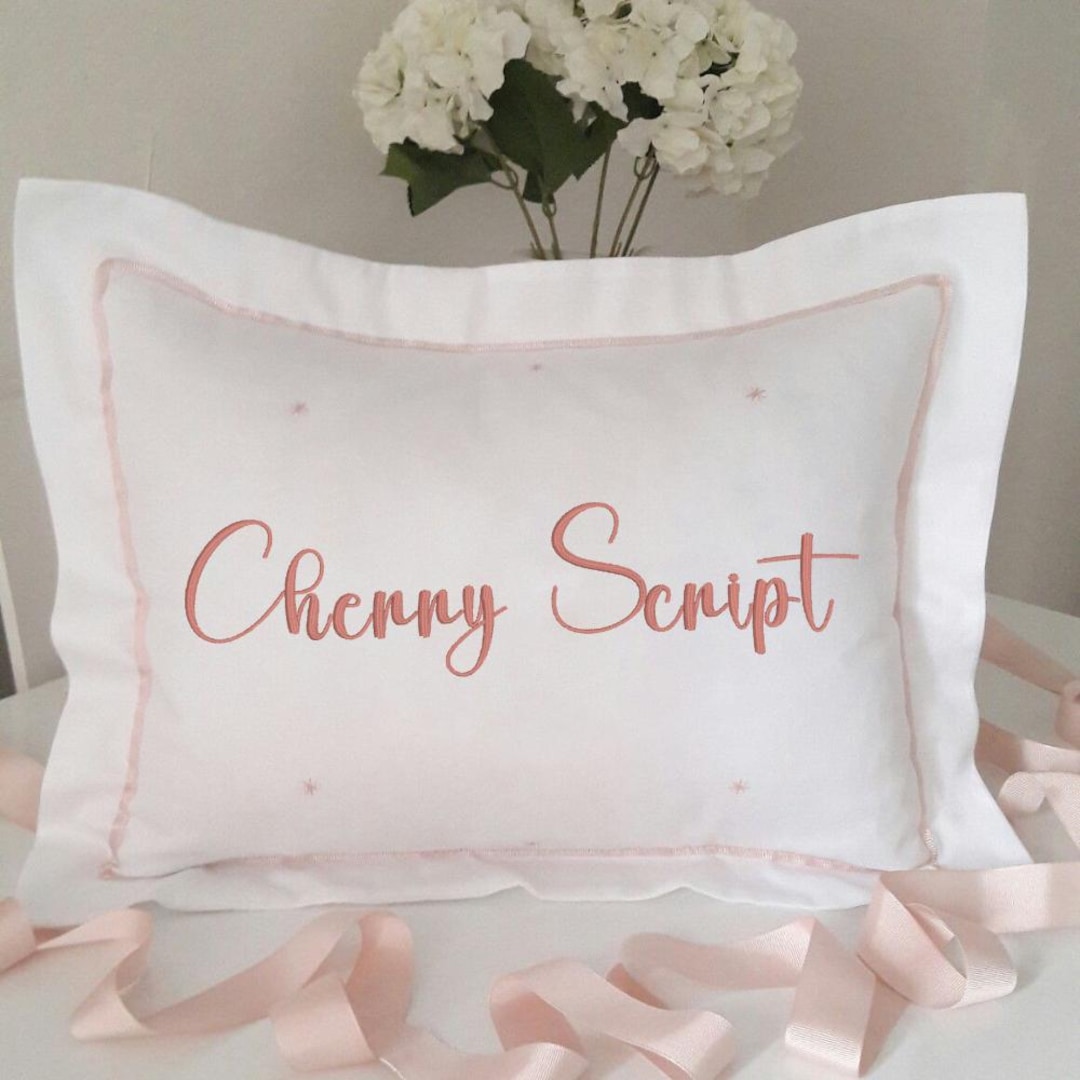 Cherry Script Embroidery Font, Alphabet Designs, Machine Embroidery ...