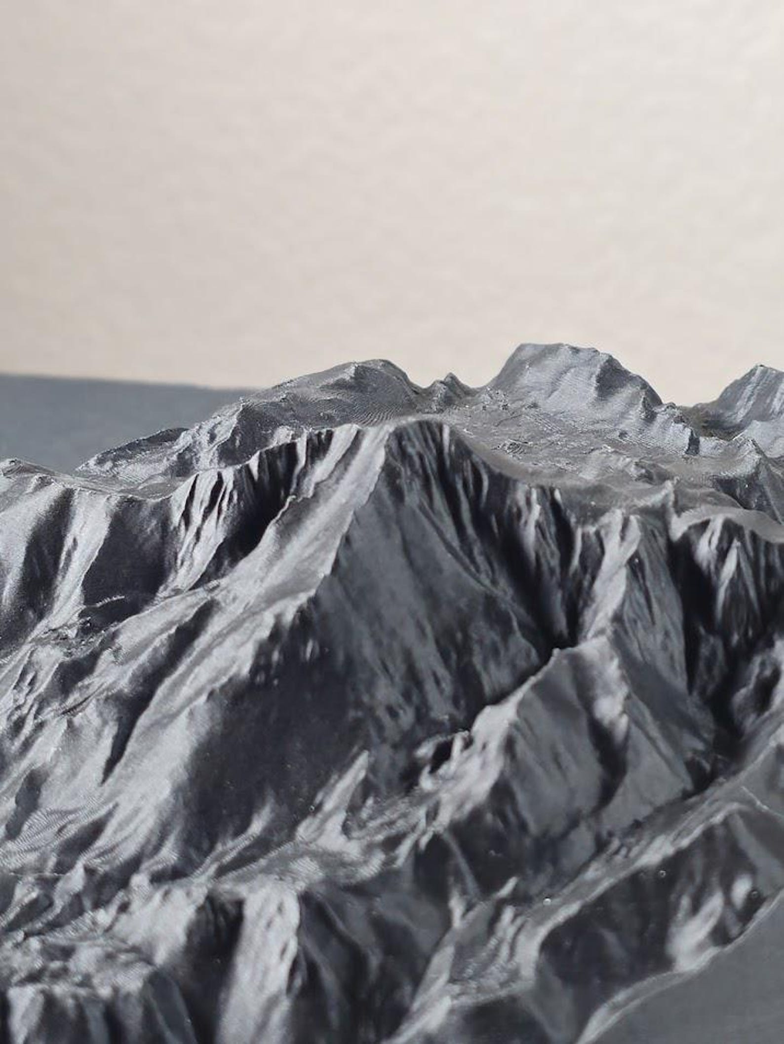 Custom Mountain Model, Personalized 3D Topographic Relief, Custom Peak ...