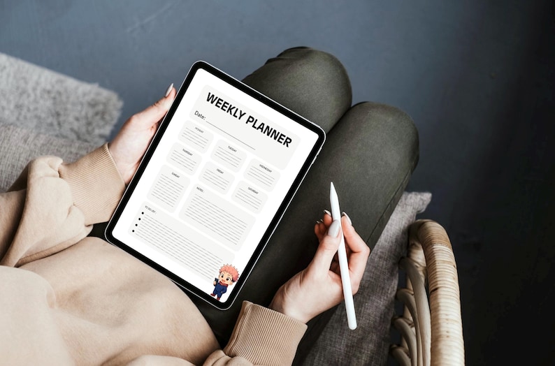 Jujutsu Kaisen Chibi 2026 Planner | Editable Template + Printable ...