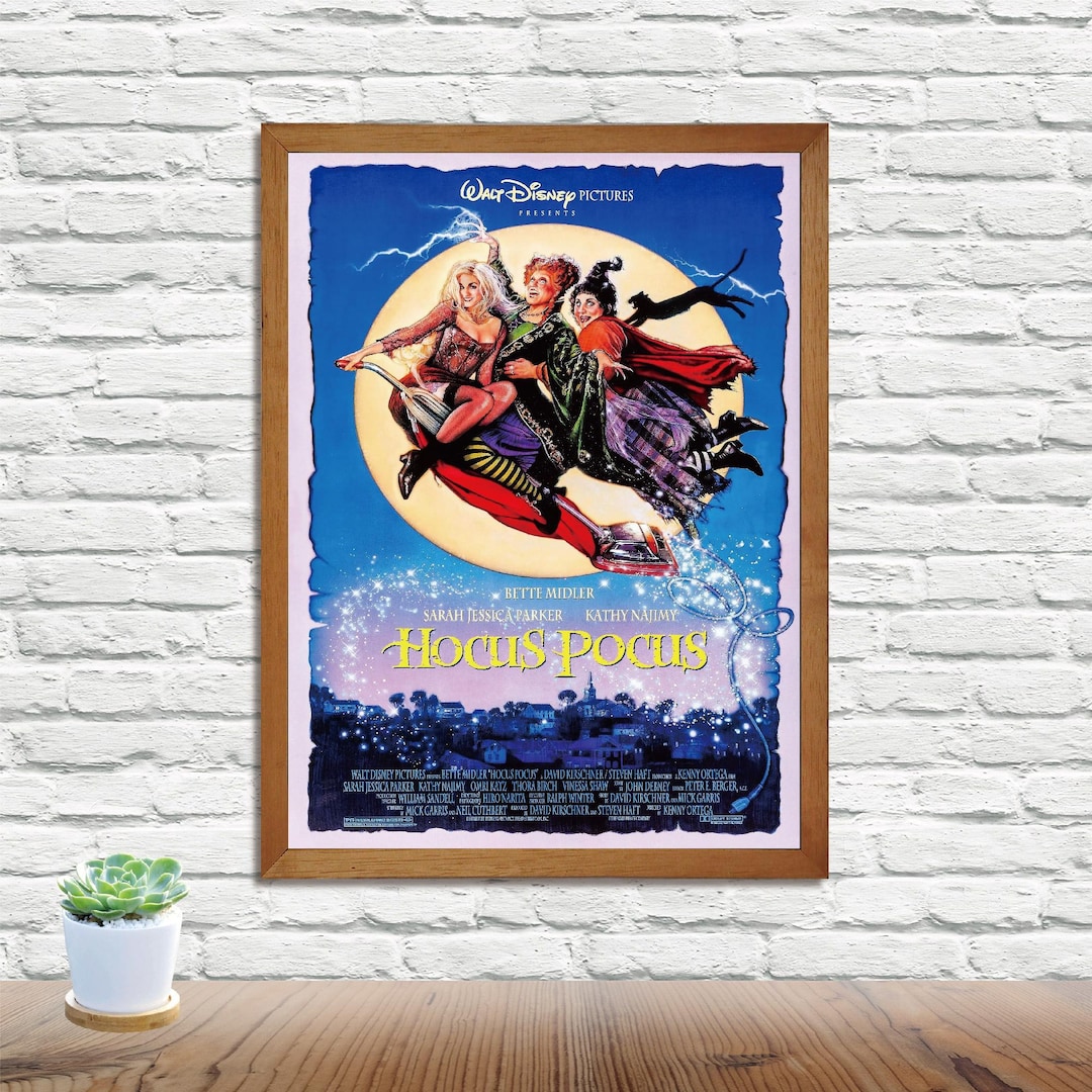 1993 Hocus Pocus Movie Poster,vintage Retro Print,wall Art Print ...