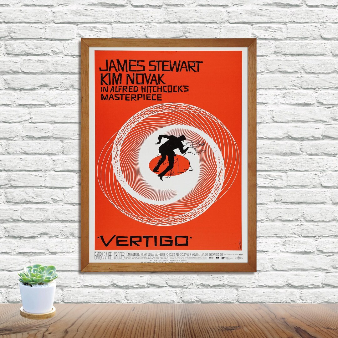 Vertigo (1958) Classic Movie Poster,vintage Retro Print,wall Art Print ...