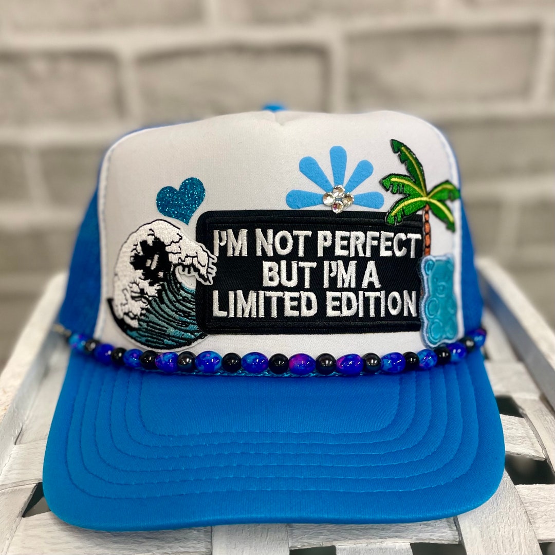 Not Perfect but Limited Edition Blue Turquoise Patchwork Foam Patch ...