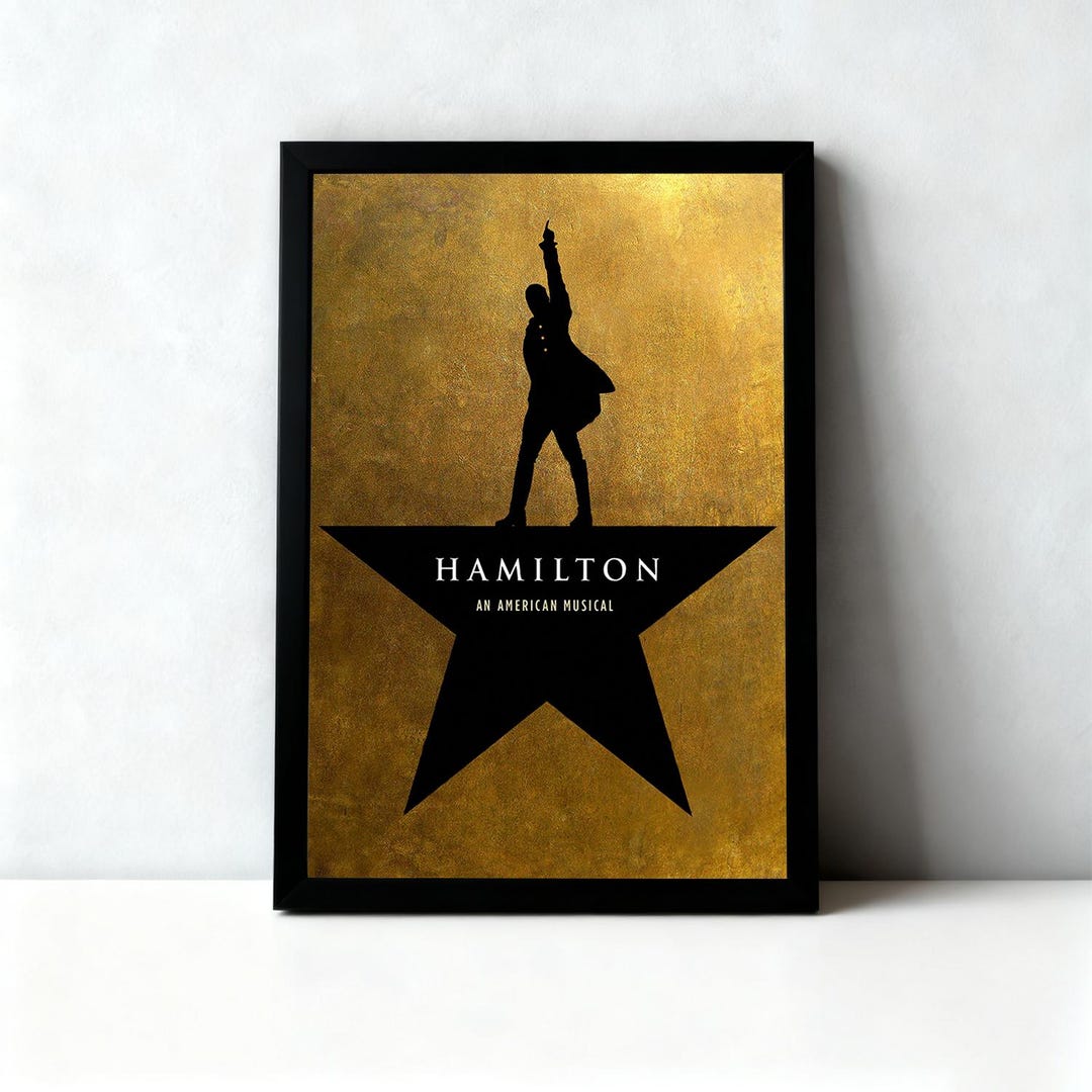 Handmade Hamilton Musical Poster, Watercolor Canvas Print - Etsy