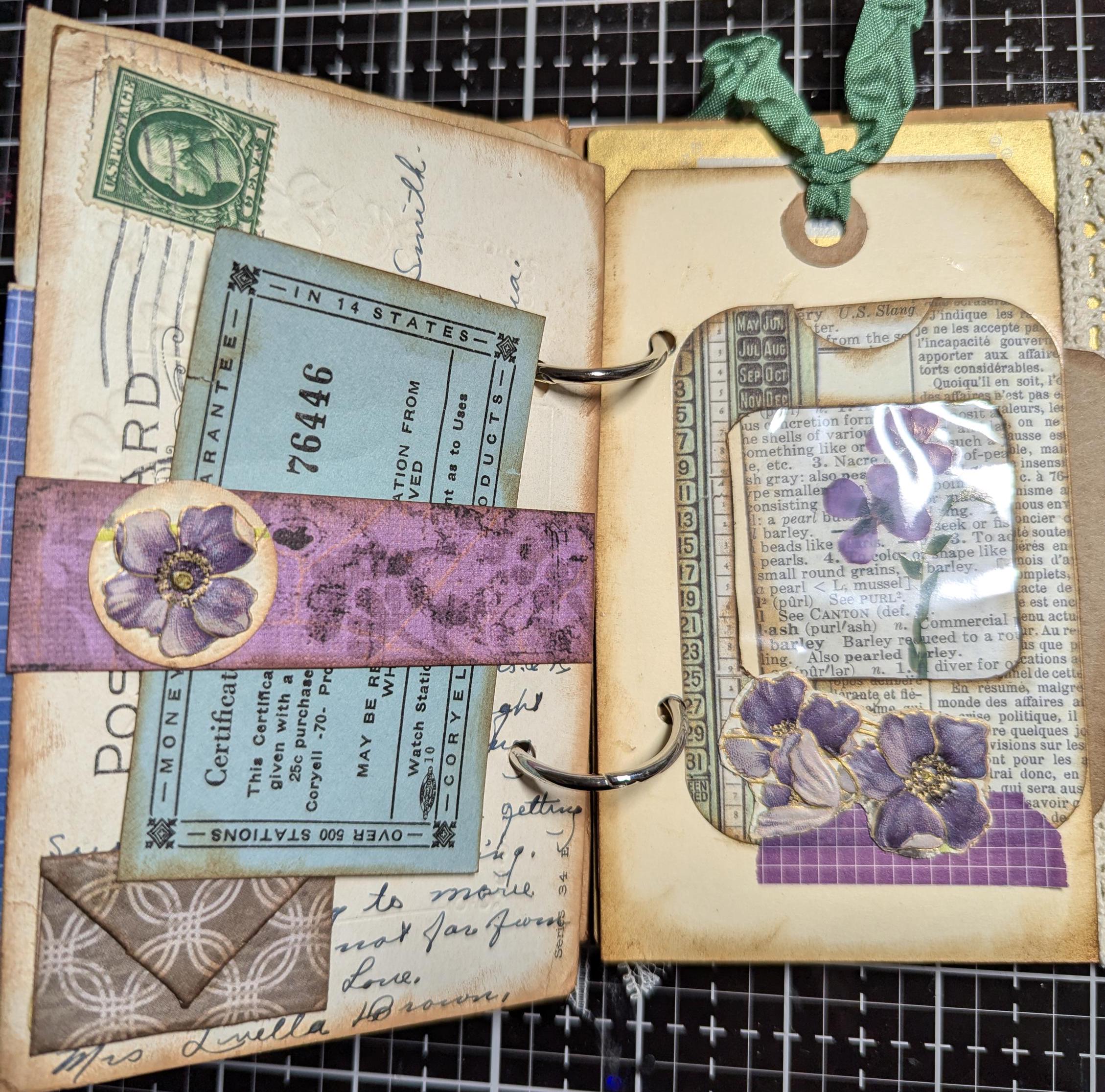 Antique Postcard Journal: Violet Theme - Etsy