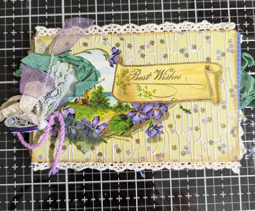 Antique Postcard Journal: Violet Themed - Etsy